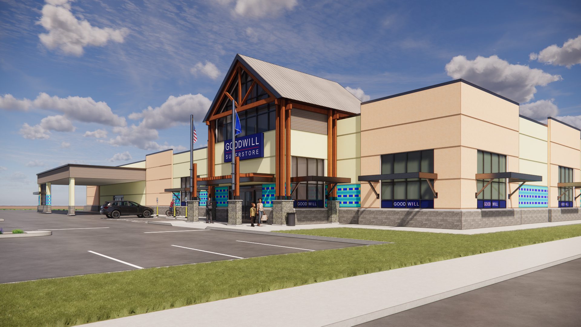 Pad Buildings in Bend | Goodwill Anchored | Urban Works Real Estate